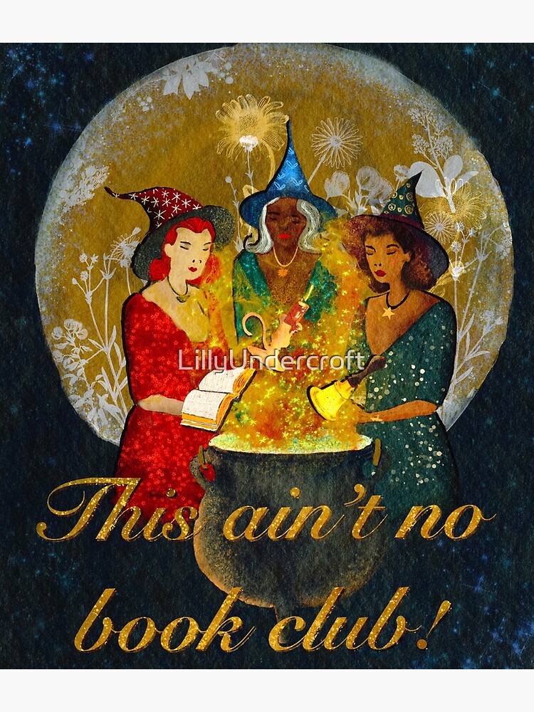 Bewitched by Glam, Bell, Book & Candle: A Retro Witchy Illustration ...