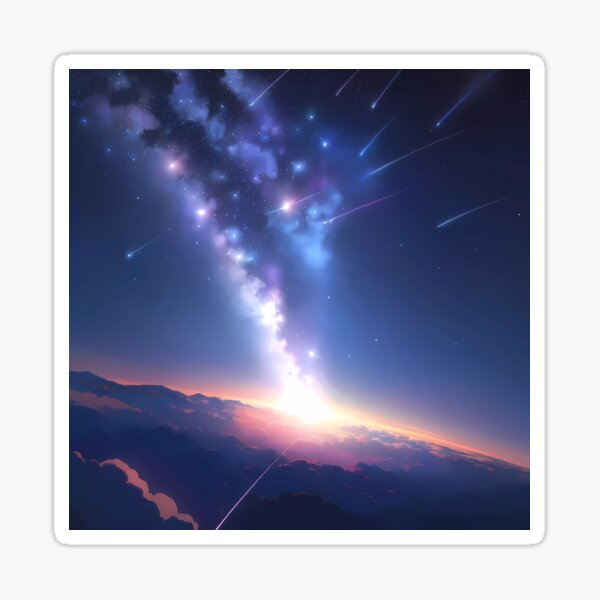 "A bright light in the sky" Sticker for Sale by Carmillai | Redbubble