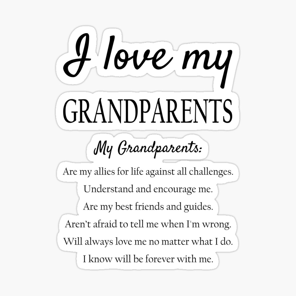 I Love My Grandparents