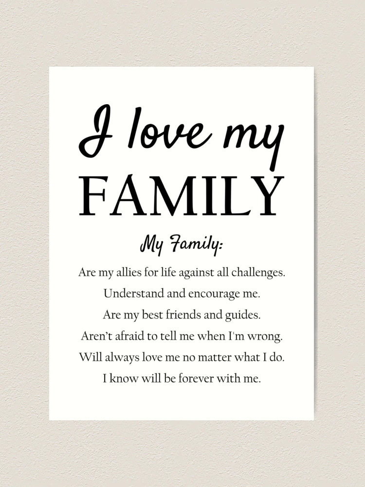 I Love My Family Tumblr