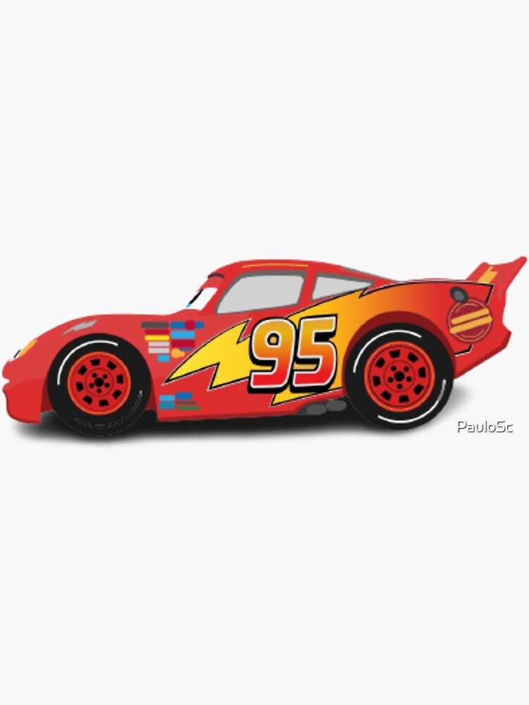 "Lightning MCQUEEN" Sticker by PauloSc | Redbubble