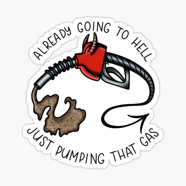"Already Going To Hell" Sticker for Sale by spottedhound | Redbubble
