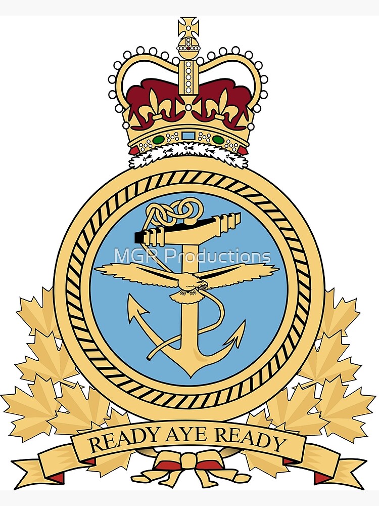 Poster « Logo de la Commandement maritime de la Marine canadienne ...