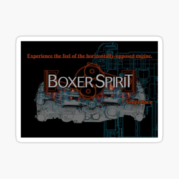 "Gran Turismo Boxer Spirit" Sticker for Sale by pearlieschowalt | Redbubble
