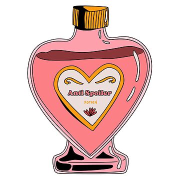 "Anti Spoiler Potion" Sticker for Sale by ChapterChums | Redbubble