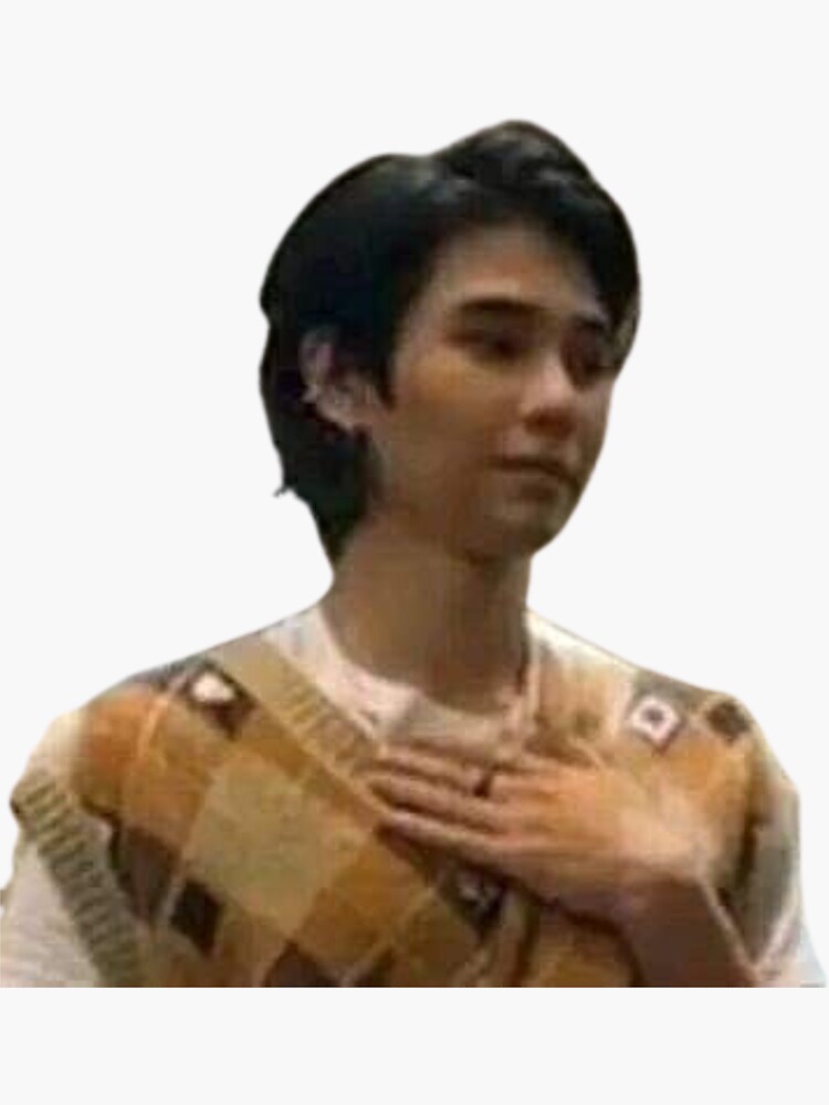 "Jeff Satur Meme Sticker, Thai Actor/Singer" Sticker for Sale by ...