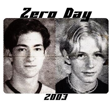 "Zero Day 2003" Sticker for Sale by TheUpwardSpiral | Redbubble