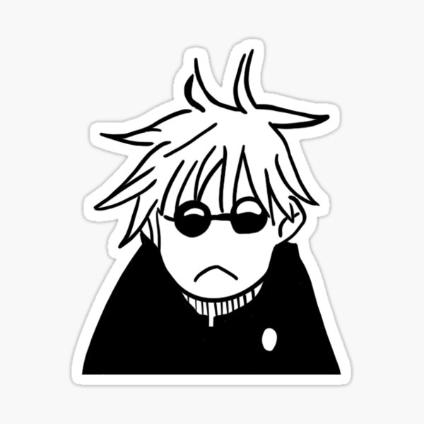 "Funny Manga Gojo Satoru " Sticker for Sale by Enzo Legaspi | Redbubble