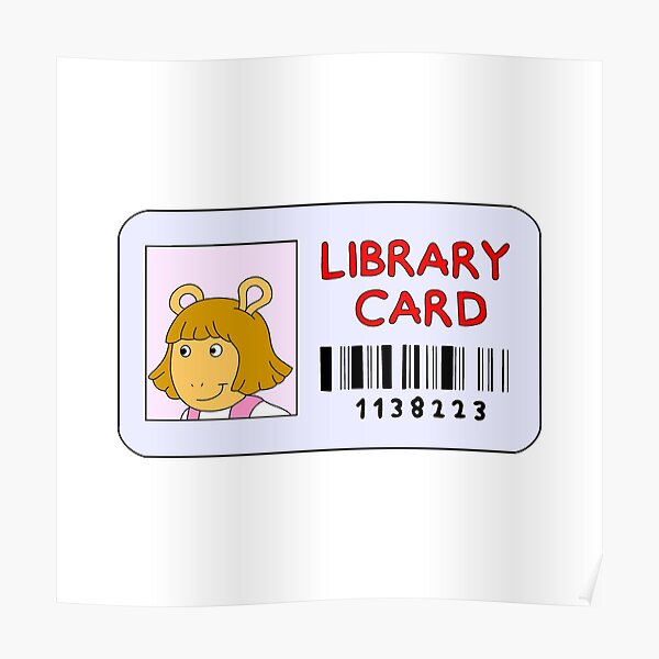 "DW Library Card" Poster for Sale by alaieina | Redbubble