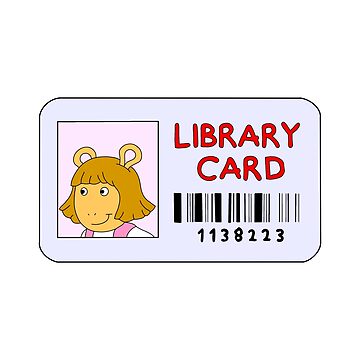 "DW Library Card" Sticker for Sale by alaieina | Redbubble