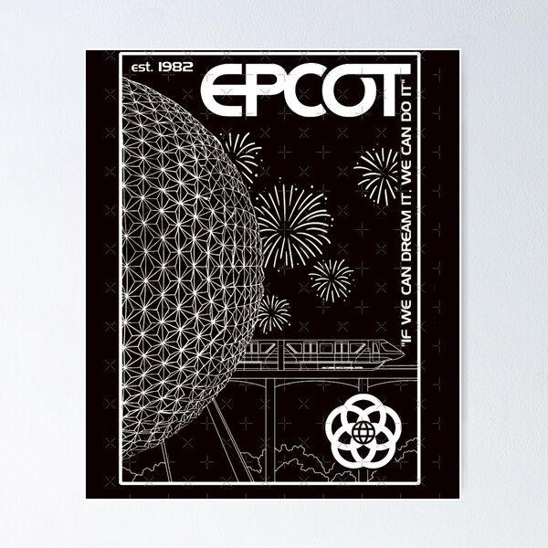 "Epcot Center" Poster for Sale by JESSTARRANCE | Redbubble