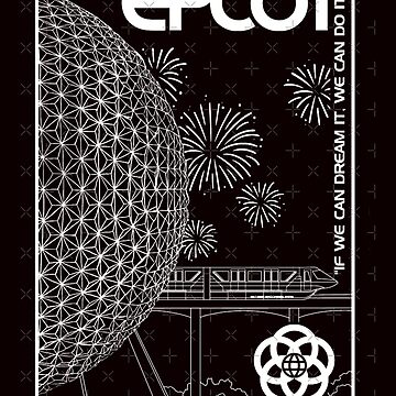 "Epcot Center" Poster for Sale by JESSTARRANCE | Redbubble