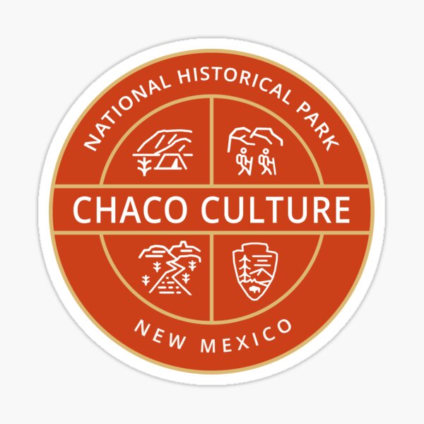 "Chaco Culture National Historical Park Heraldic Logo" Sticker for Sale ...