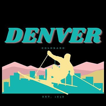 "Abstract Denver Colorado (for dark background)" Sticker for Sale by ...