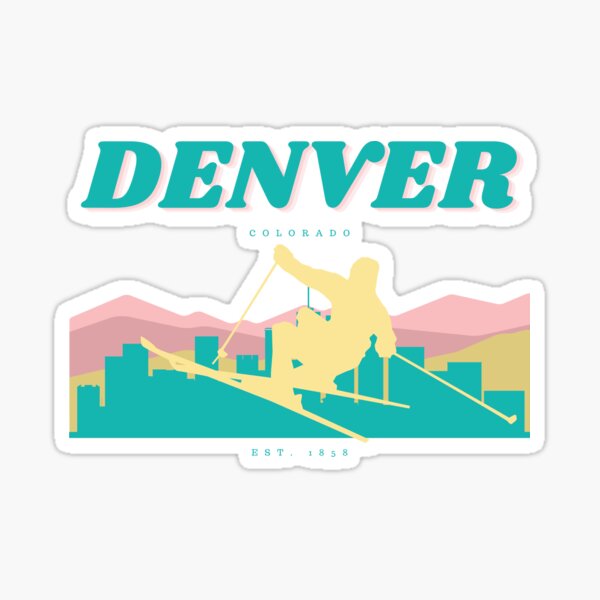 "Abstract Denver Colorado (for dark background)" Sticker for Sale by ...