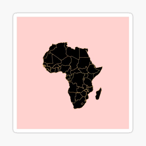 "Africa map" Sticker for Sale by AnnaGo | Redbubble