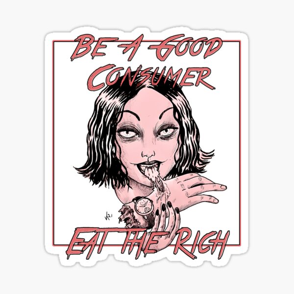 "Consumer" Sticker for Sale by MooreTaylorArt | Redbubble
