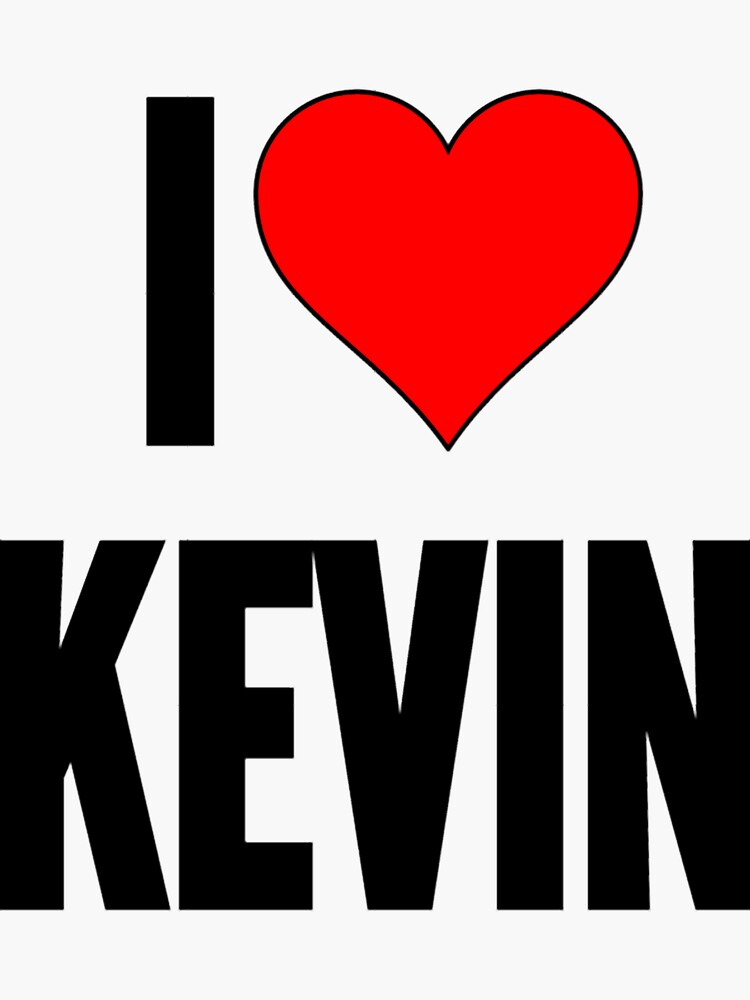 "I love Kevin " Sticker for Sale by Canehajorsen | Redbubble