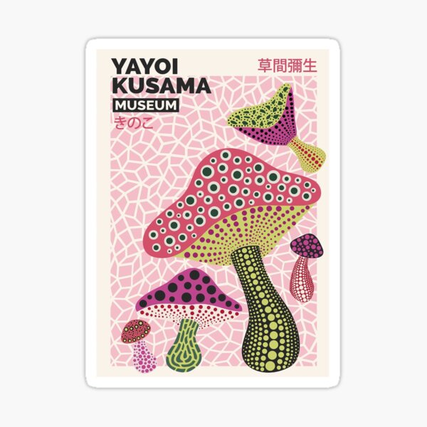 "yayoi kusama" Sticker for Sale by berlyad | Redbubble