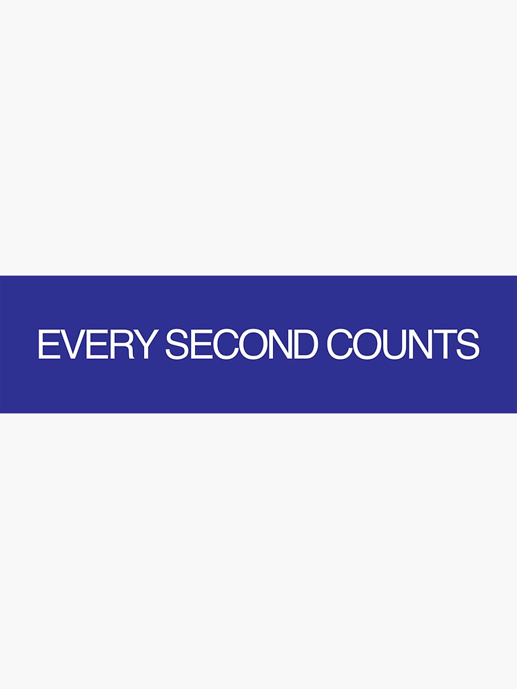 "Every Second Counts from The Bear" Sticker for Sale by PolarKong ...