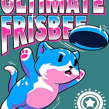 "Ultimate Frisbee Cat" Sticker for Sale by FlintLeduc | Redbubble