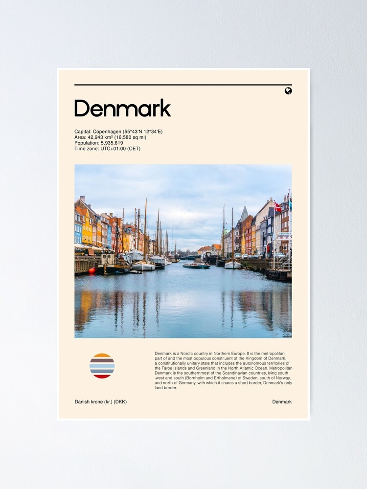 "Visit Denmark (Travel poster)" Poster for Sale by RabbitK | Redbubble