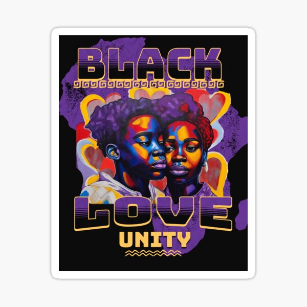 "Black Love Sticker Top selling Sticker design Black love wall Art ...