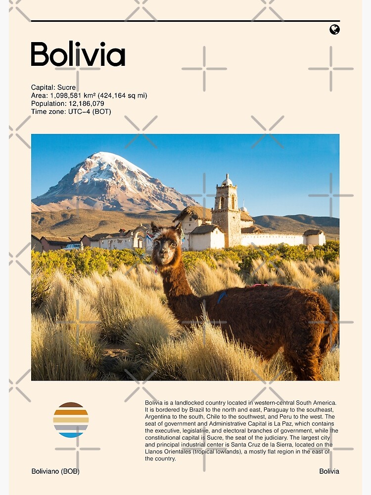 "Visit Bolivia (Travel poster)" Poster for Sale by RabbitK | Redbubble
