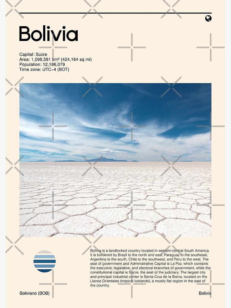 "Visit Bolivia (Travel poster)" Poster for Sale by RabbitK | Redbubble