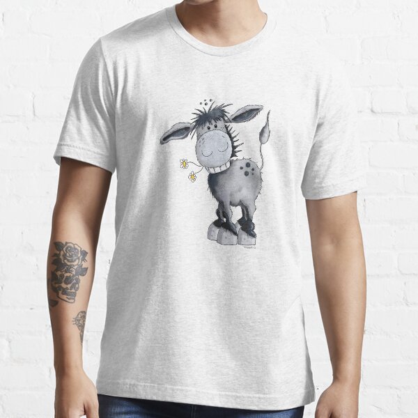"Happy Donkey With Flowers" T-shirt for Sale by modartis | Redbubble ...