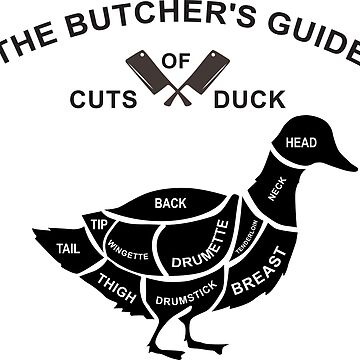 "The butcher's guide cuts of ducks | The butcher's guide poster | The ...