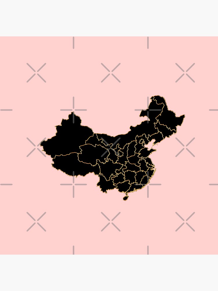"China map" Sticker for Sale by AnnaGo | Redbubble