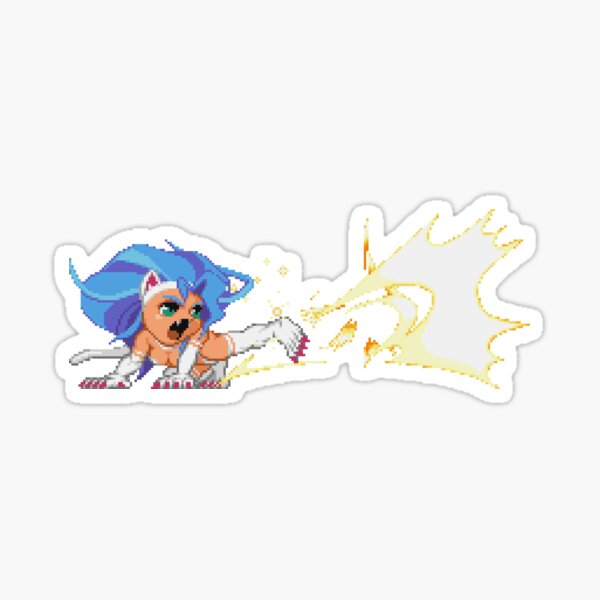 "Felicia Pocket Fighter" Sticker for Sale by retropixels06 | Redbubble