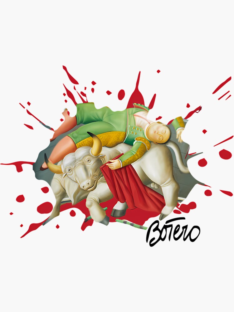 "Fernando Botero " Sticker for Sale by sbqrkueg99 | Redbubble
