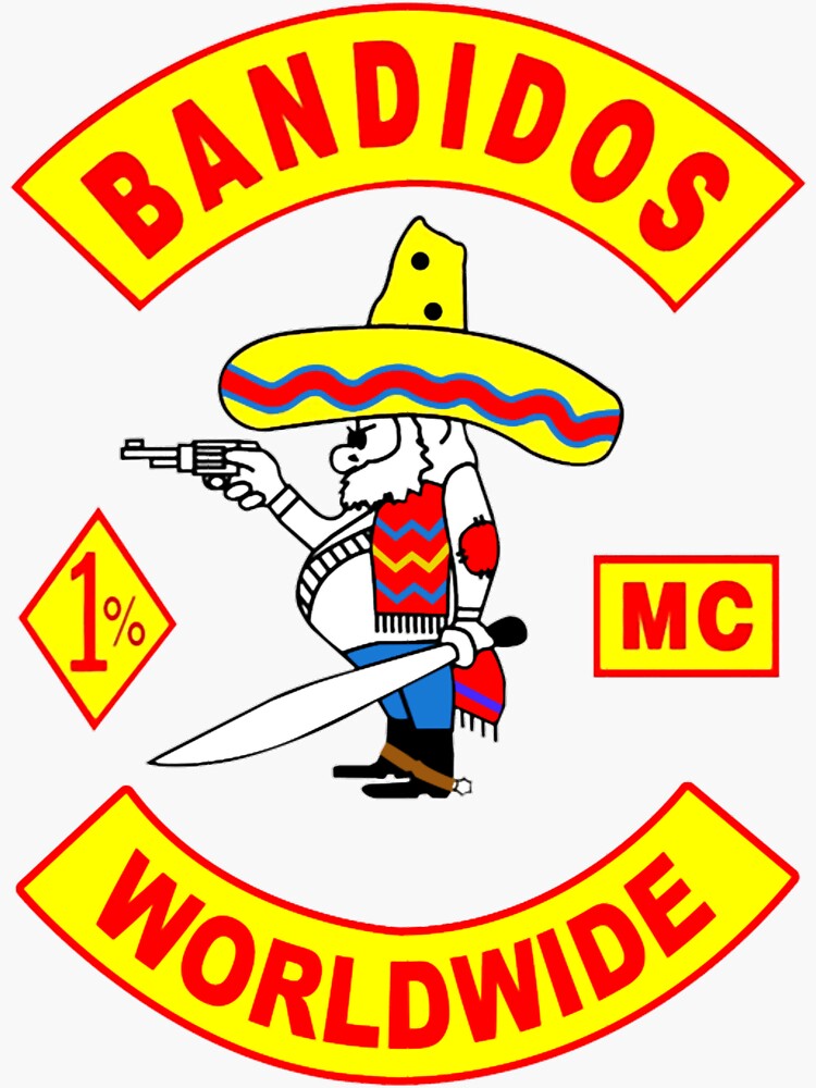 "Bandidos Worldwide MC logo" Sticker for Sale by JACKIBURGES | Redbubble