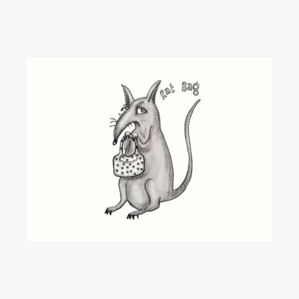 "RATBAG" Art Print for Sale by caratoons | Redbubble