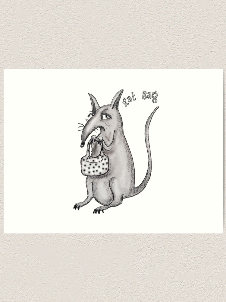 "RATBAG" Art Print for Sale by caratoons | Redbubble