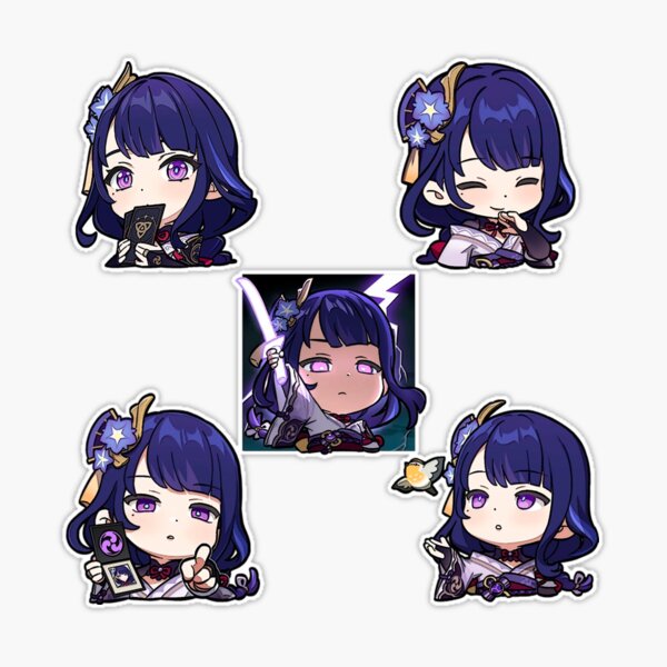 Sticker Maker Genshin Impact Raiden Raiden Stickers, 60% OFF