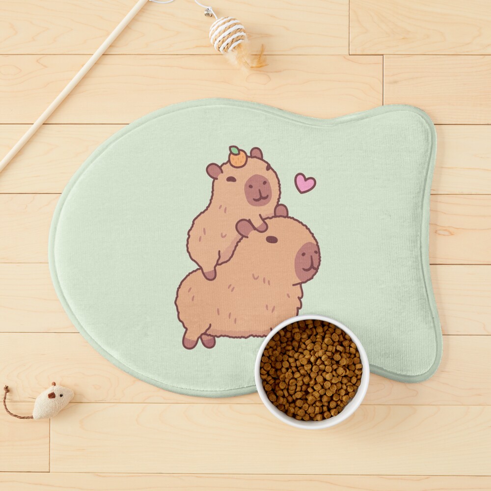 "Cute Baby Capybara Hitching A Ride" Sticker for Sale by rustydoodle ...