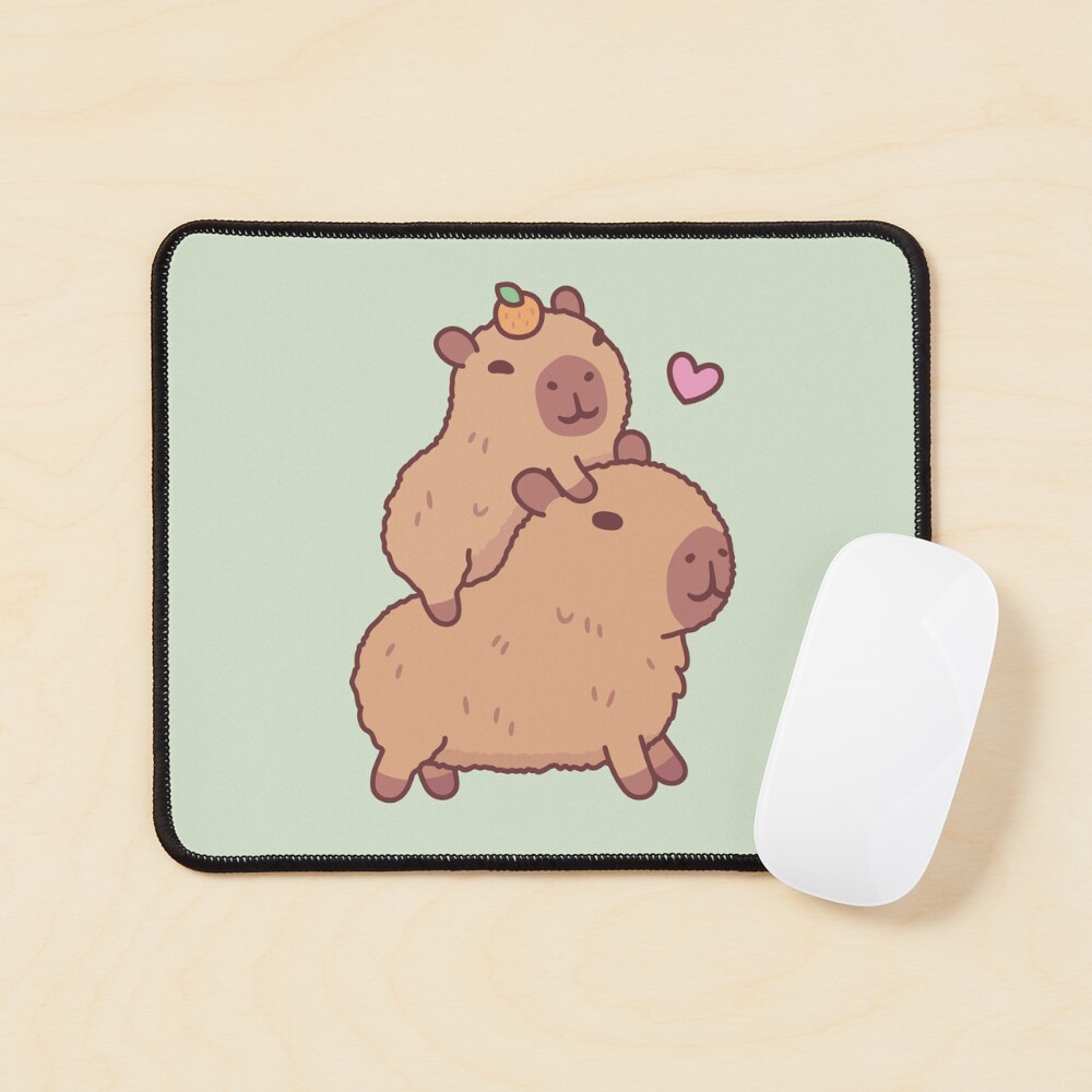 "Cute Baby Capybara Hitching A Ride" Sticker for Sale by rustydoodle ...