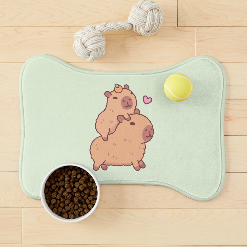 "Cute Baby Capybara Hitching A Ride" Sticker for Sale by rustydoodle ...