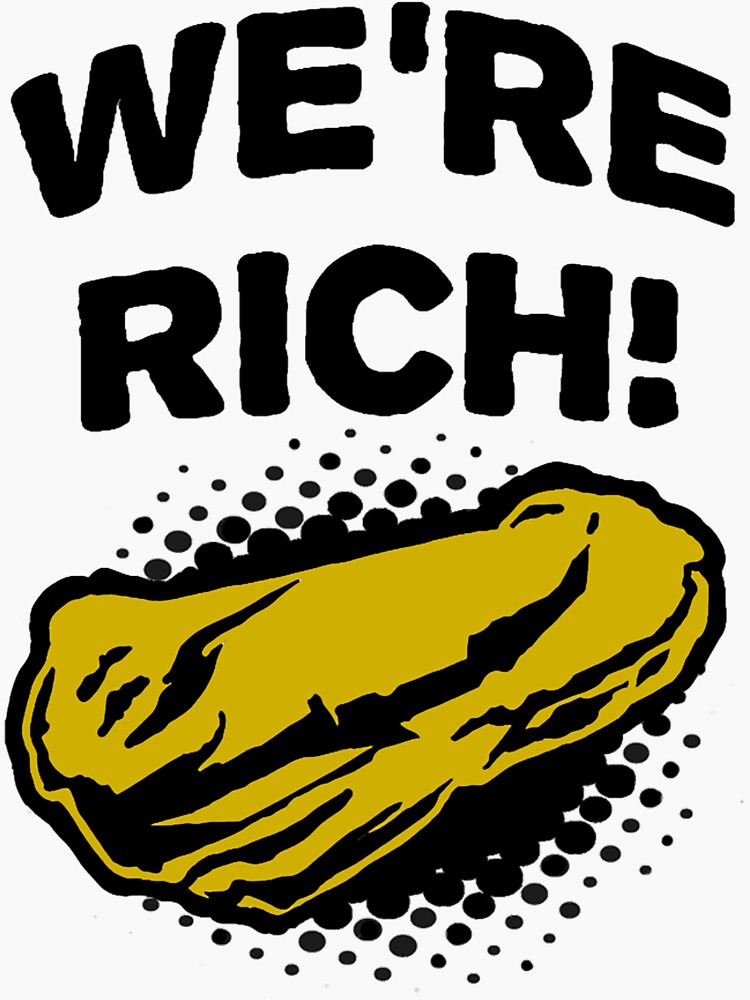 "DEEP ROCK GALACTIC We're Rich Classic " Sticker for Sale by ...