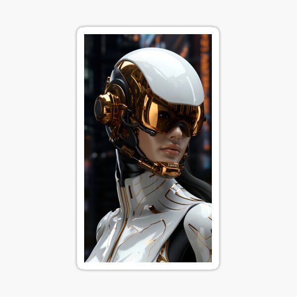 "Alien Cyborg 3" Sticker for Sale by Art Dream Studio | Redbubble