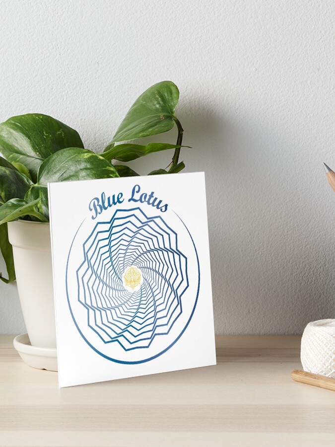 "Blue Lotus logo" Art Board Print for Sale by MarkovicJovan | Redbubble
