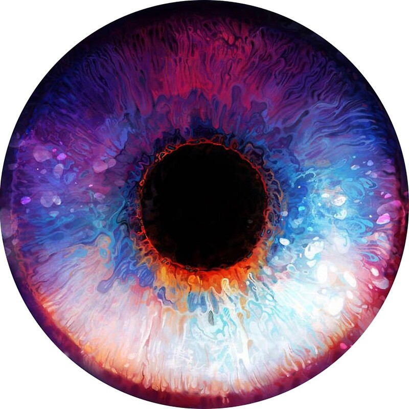 "Colorful Eyeball" by basementworks | Redbubble