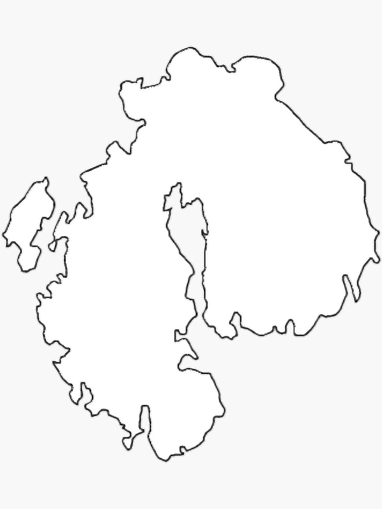"Acadia National Park Mt Desert Island Outline" Sticker for Sale by Dar ...