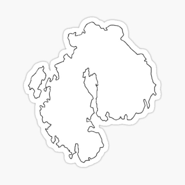 "Acadia National Park Mt Desert Island Outline" Sticker for Sale by Dar ...