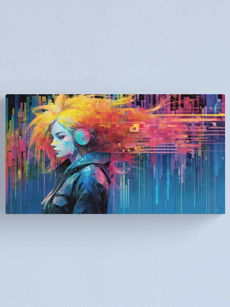 "Sandevistan Pickpocket - Cyberpunk Retro Anime Aesthetic" Canvas Print ...