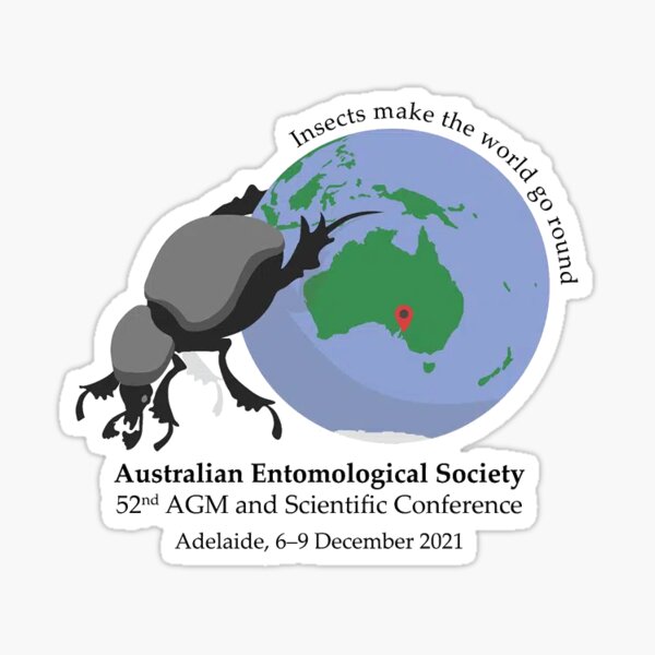 "AES 2021 Conference logo" Sticker for Sale by Aust-Ento-Soc | Redbubble