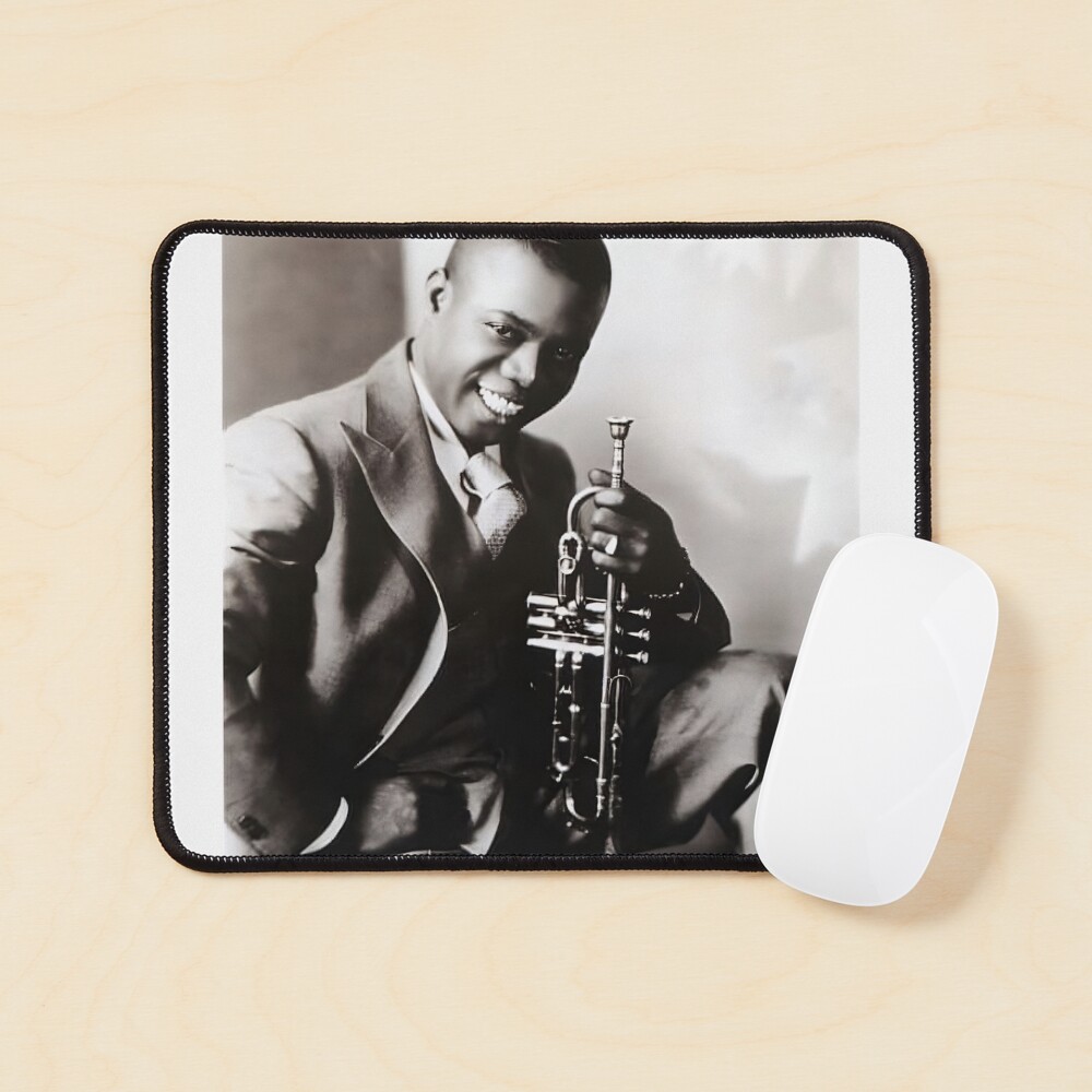 "Louis Armstrong Young Black And White" Sticker for Sale by Sylvanny ...